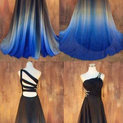 Gradient Color Prom Dresses,sweetheart Homecoming Dresses,backless ...