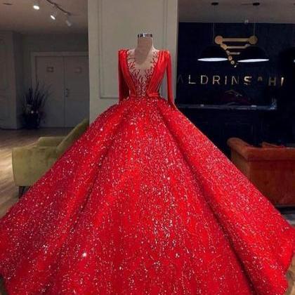 Red Ball Gown Prom Dress Evening Dress M632 on Luulla