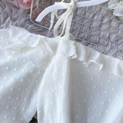 Simple White A Line Dress Fashion Girl Dress on Luulla
