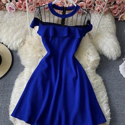 Cute A Line See Through Dress Short Dress on Luulla