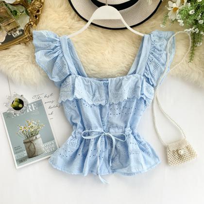 Lovely Hollow Crop Tops on Luulla