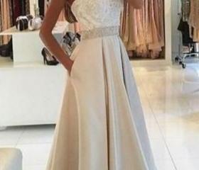 Sweetheart Ivory Prom Dress,long Prom Dresses,charming Prom Dresses ...
