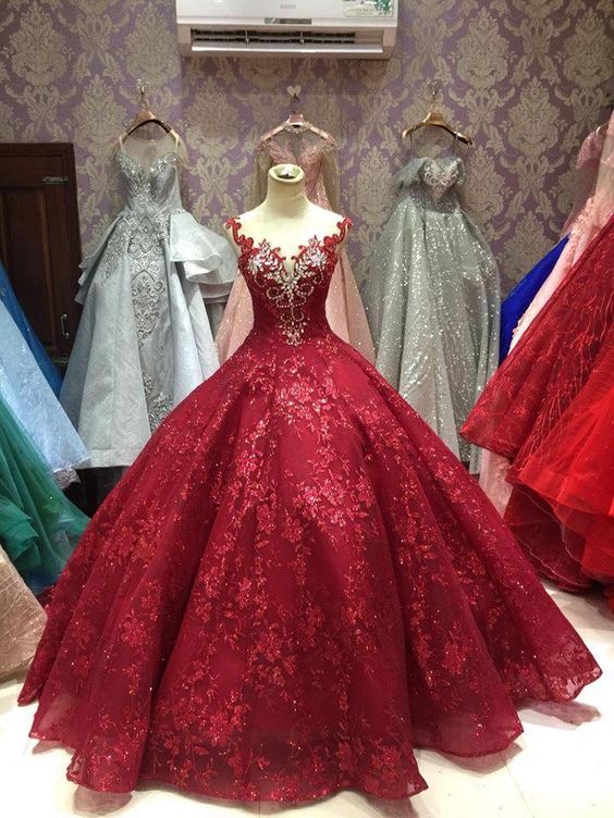 Ball Gown Long Party Gown, Prom Dress Party Dress M1619 on Luulla
