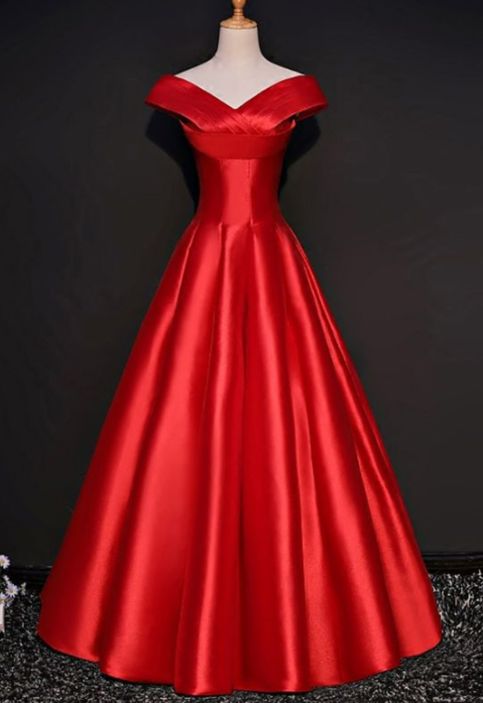 Red Long Prom Dress Red Evening Dress M1802 on Luulla