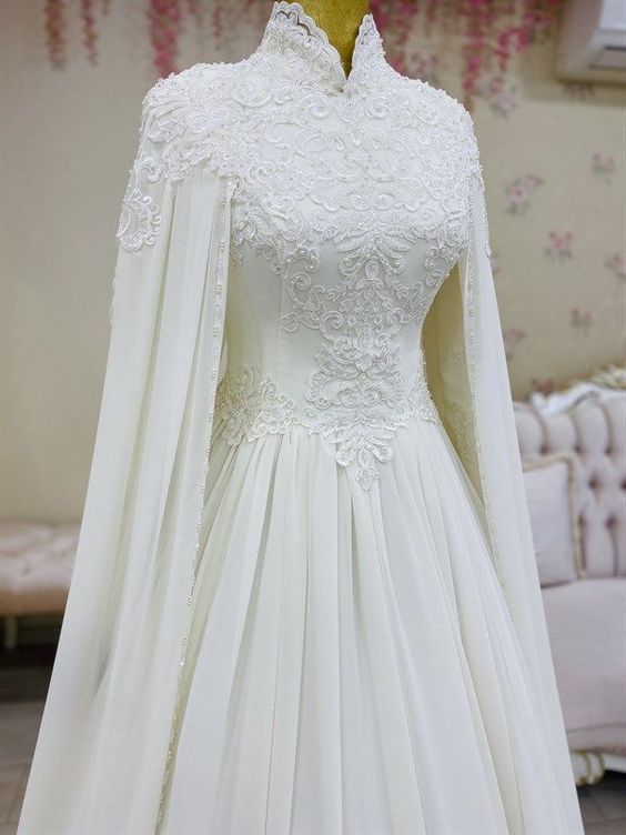 White Arabic Style Women Evening Dress, Prom Dress M1922 on Luulla