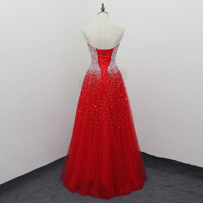 Red Gorgeous Handmade Long Formal Gown, Prom Dress M2270 on Luulla