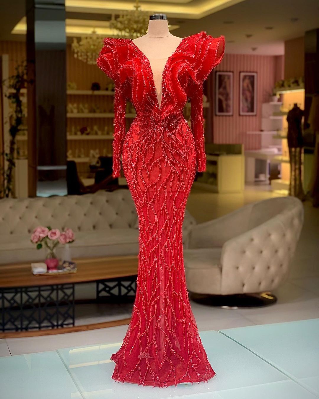 Red Long Prom Dress Long Evening Dress M3612 on Luulla