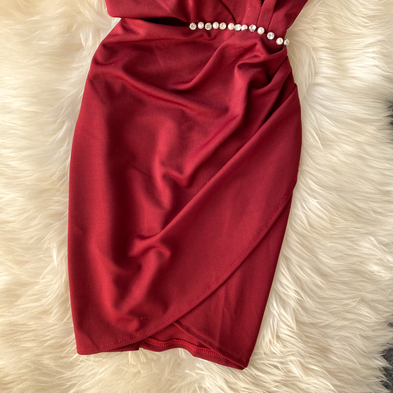 A Line Strapless Red Dress Fashion Dress on Luulla