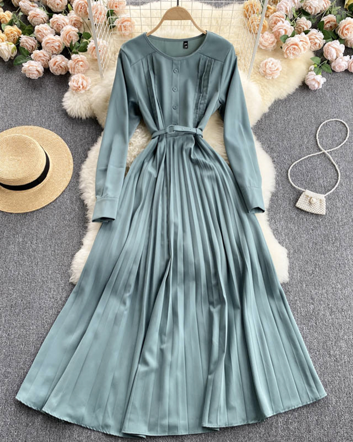 Elegant A Line Long Sleeve Dress Fashion Dress on Luulla