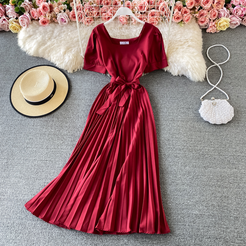 Chic A Line Puffy Sleeves Fashion Dress on Luulla