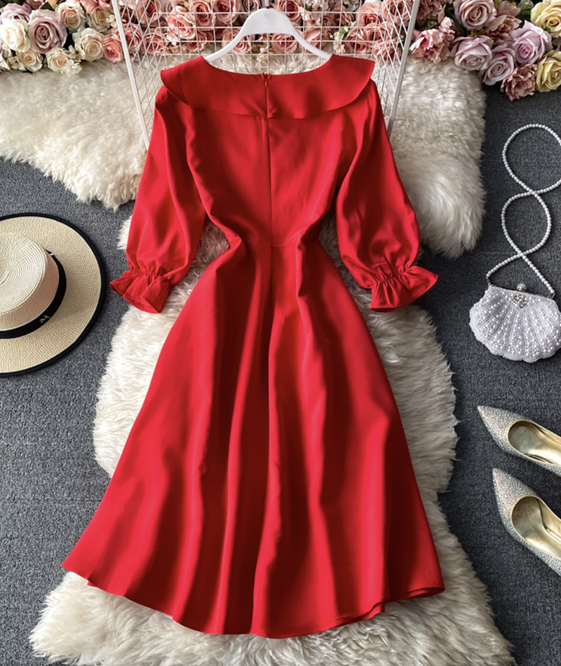 Cute A Line V Neck Dress Fashion Dress on Luulla