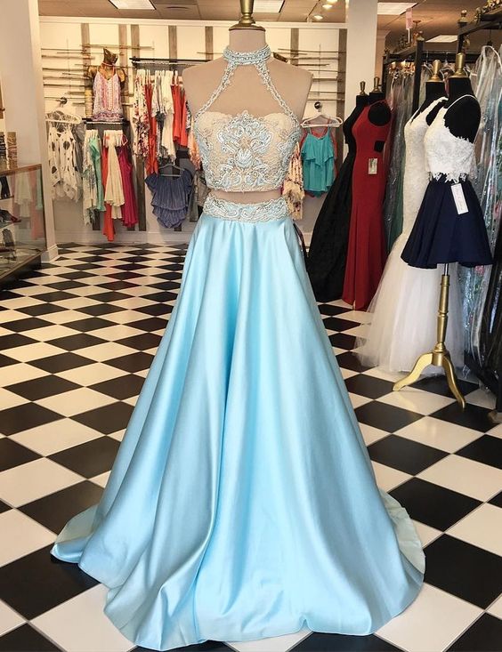 Prom Dresses,sexy Prom Dress,2017 Prom Dresses,two Piece Prom Dresses ...