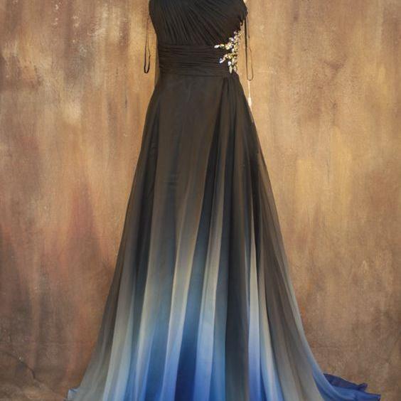 Gradient Color Prom Dresses,sweetheart Homecoming Dresses,backless ...