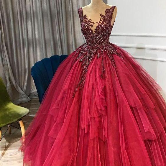 Red Evening Dresses - Special Occasion Formal Wear Designs M1974 on Luulla