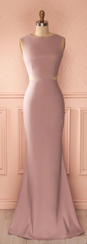 Dusty Rose Prom Dress,mermaid Prom Dress,midriff Prom Dress,fashion ...