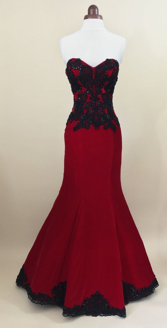 Red Ball Gown, Prom Dress, Evening Gown M9297 on Luulla