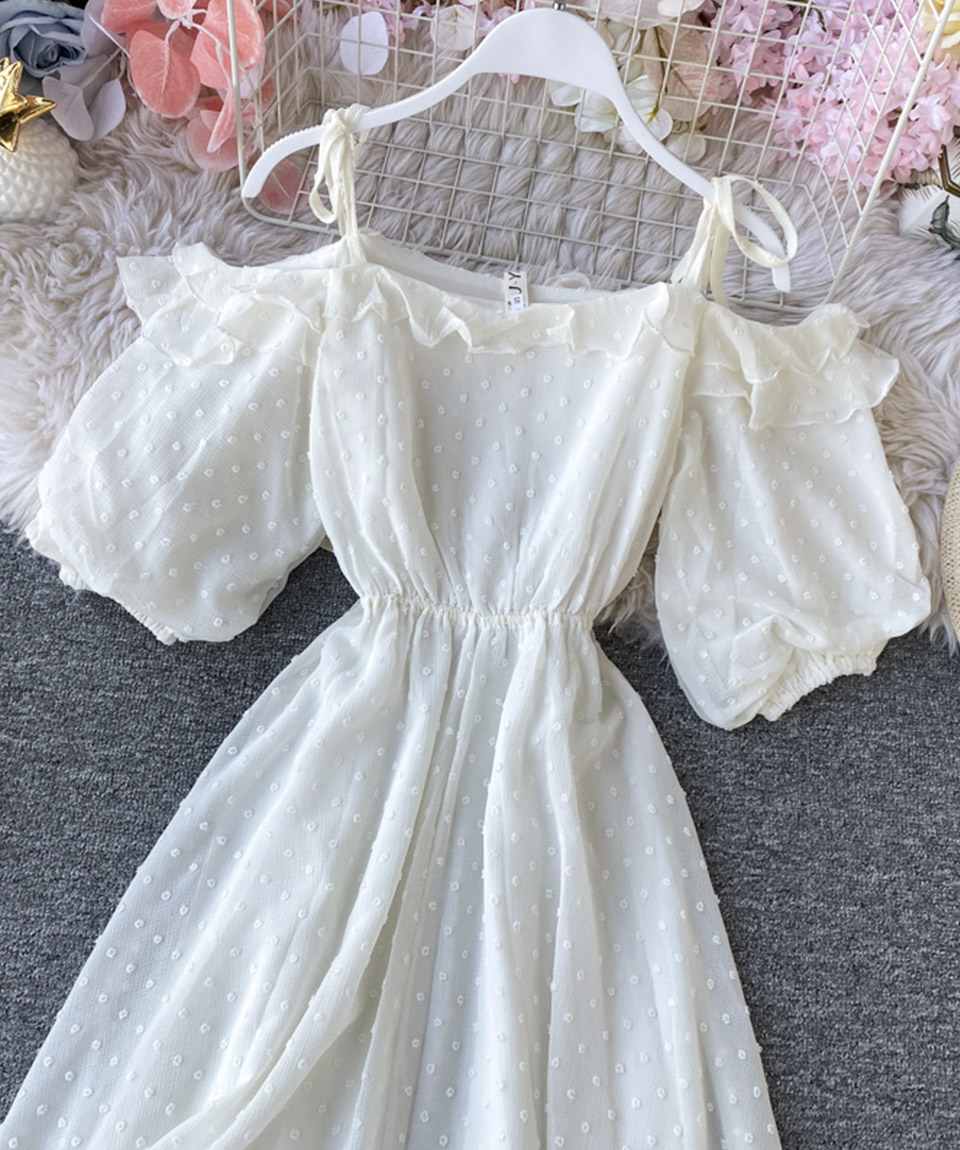 Simple White A Line Dress Fashion Girl Dress on Luulla
