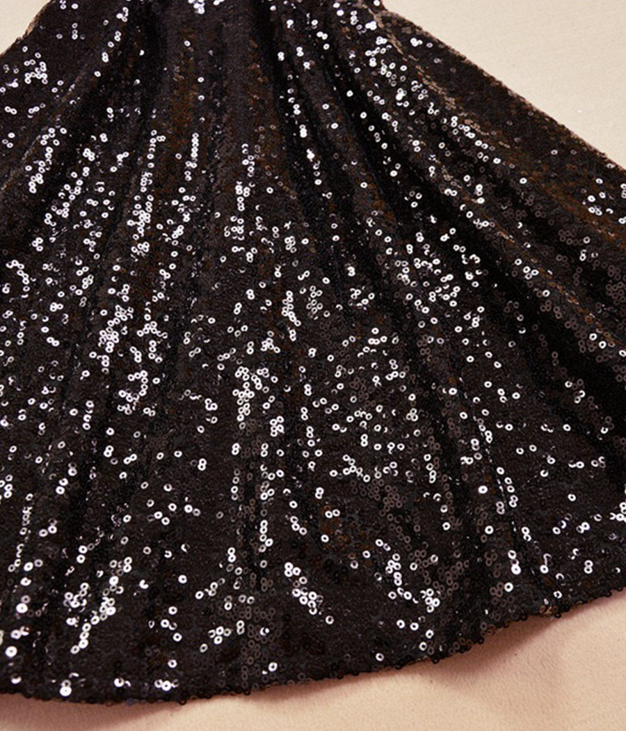 Shiny V Neck Sequins Short Dress Party Dress on Luulla