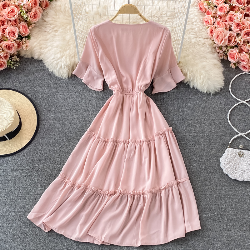 Sweet A Line Square Fashion Dress on Luulla